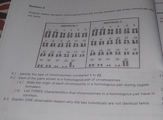 Question 8 Diagram below represent | StudyX