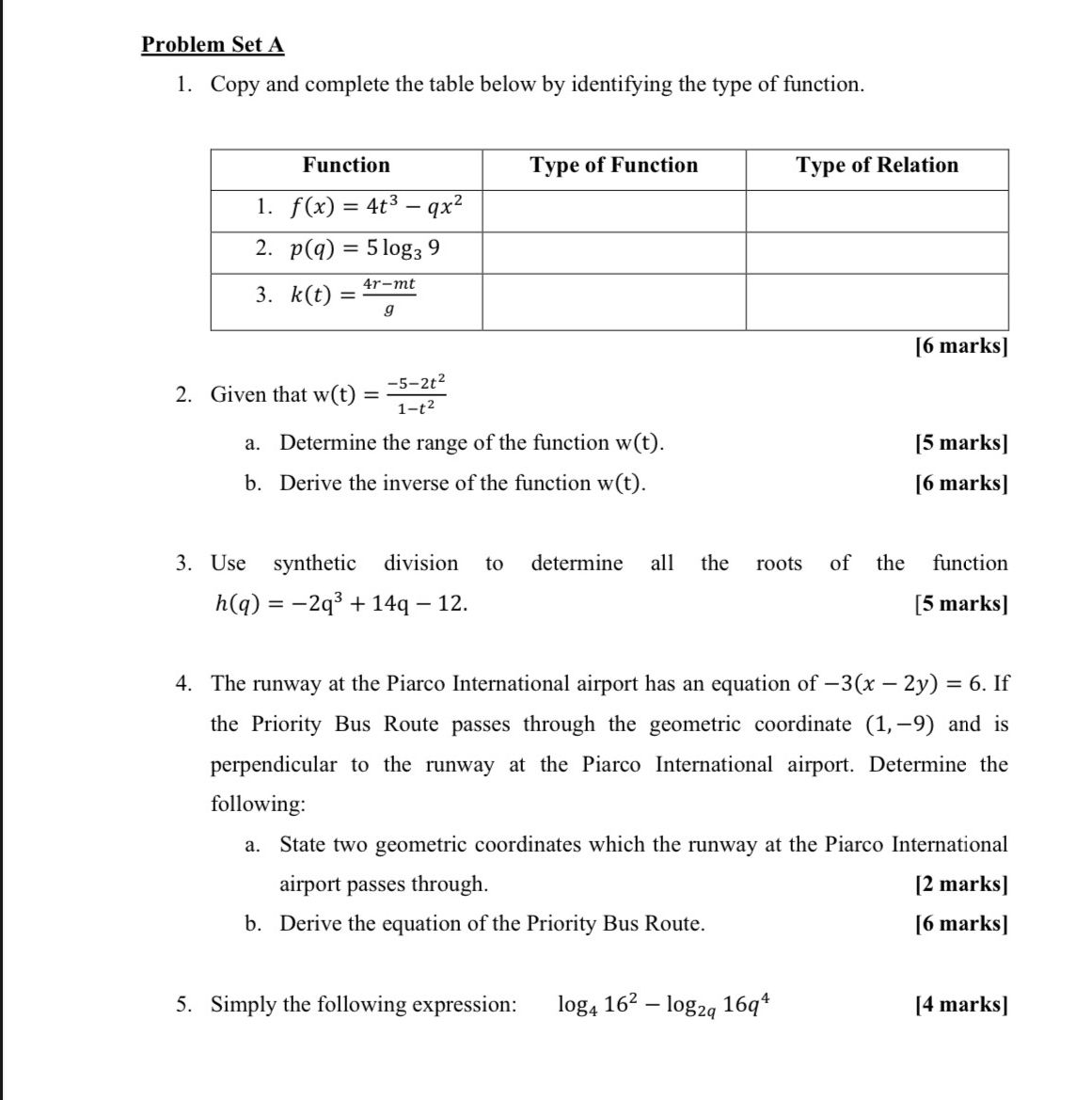 1. Copy and complete the table below by | StudyX
