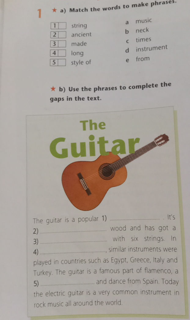 a) Match the words to make phrases 1 string | StudyX