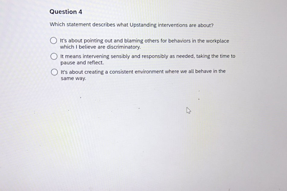 Question 4 Which statement describes what | StudyX