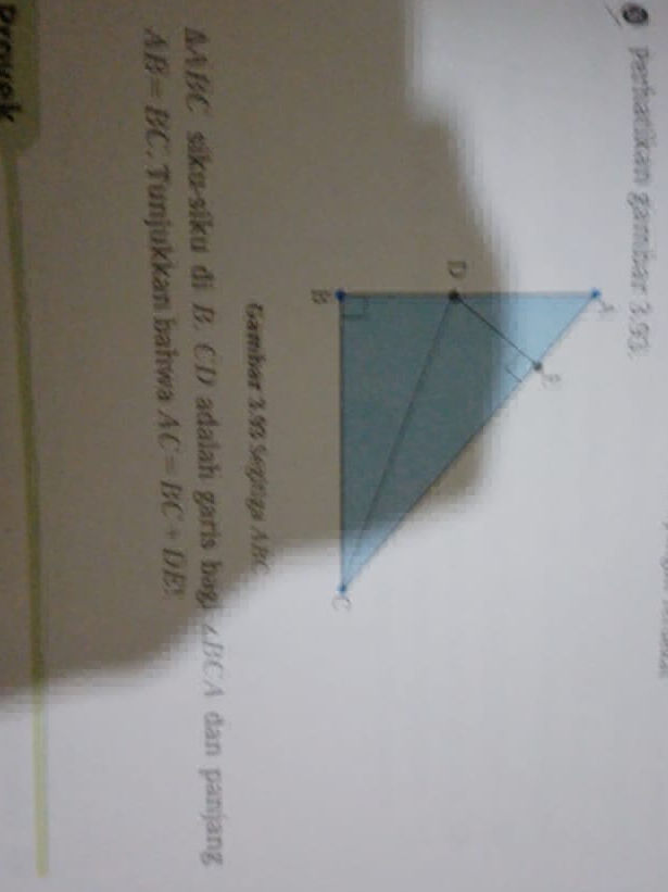 Perhatikan gambar 393 Segitiga ABC siku-siku | StudyX