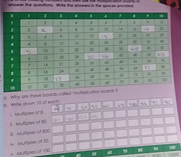 Fill in the missing numbers and then use the | StudyX