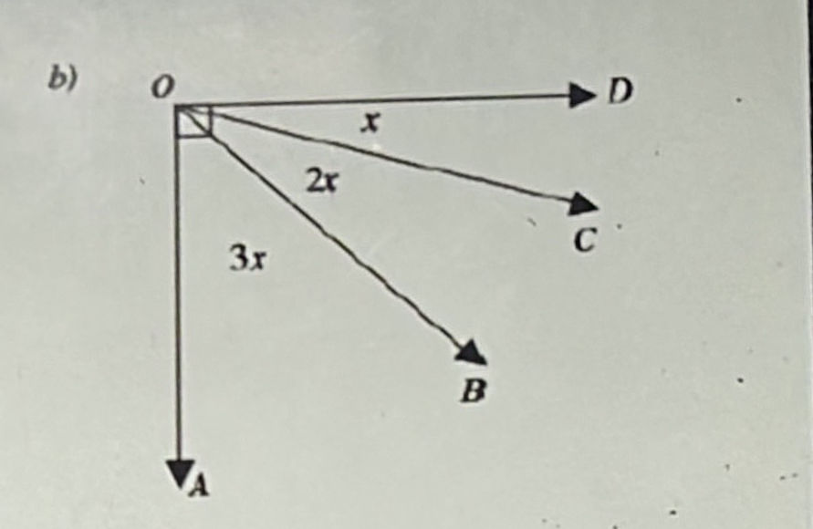 In the given diagram, \( AOD = 90^{ } \). | StudyX