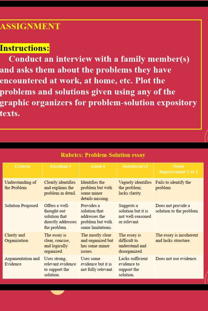 Conduct an interview with a family member(s) | StudyX
