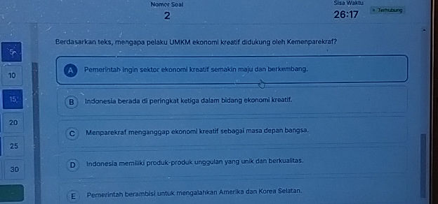 Berdasarkan teks mengapa pelaku UMKM ekonomi | StudyX