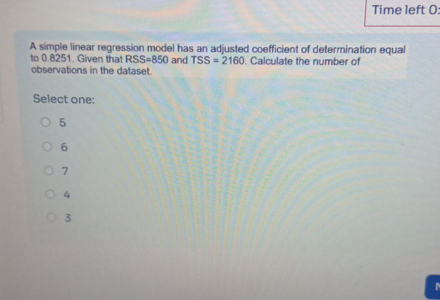 A simple linear regression model has an | StudyX
