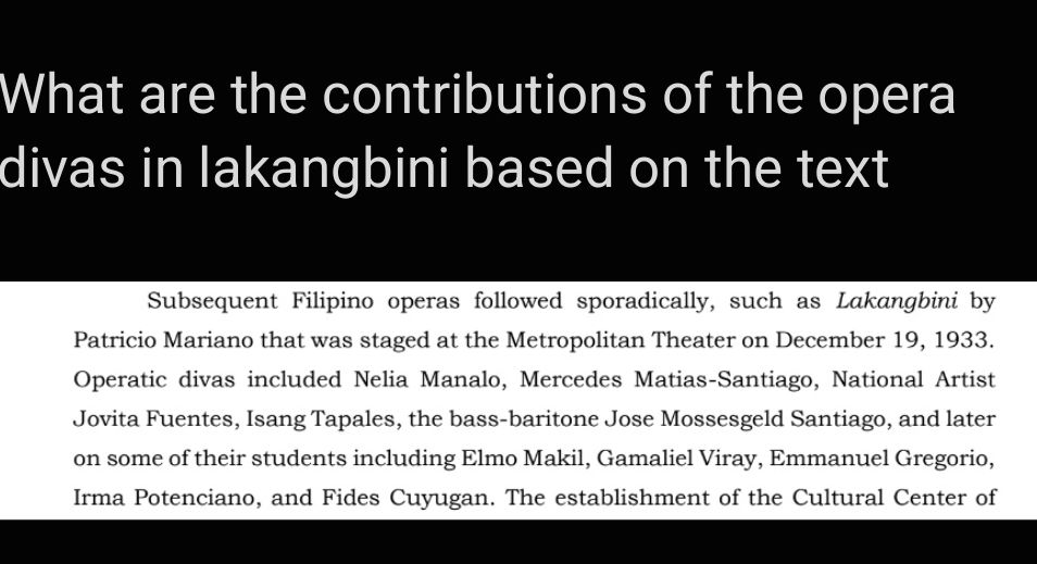 What are the contributions of the opera | StudyX