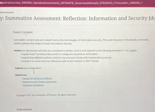 y Summative Assessment Reflection | StudyX