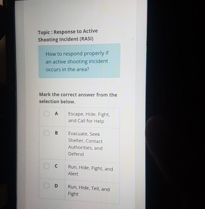 How to respond properly if an active | StudyX