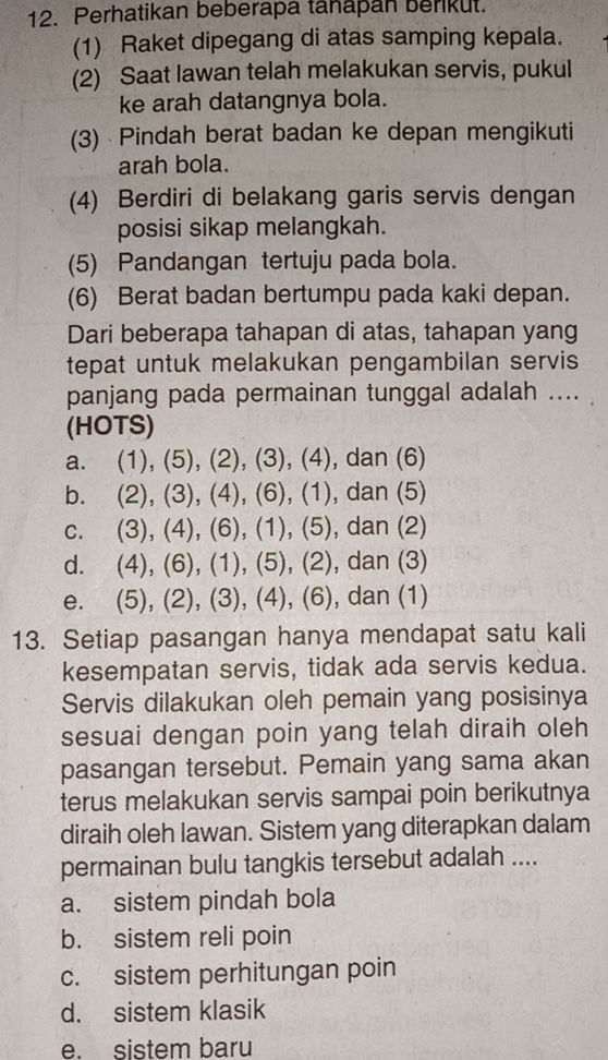 12. Perhatikan beberapa tahapan berikut. (1) | StudyX