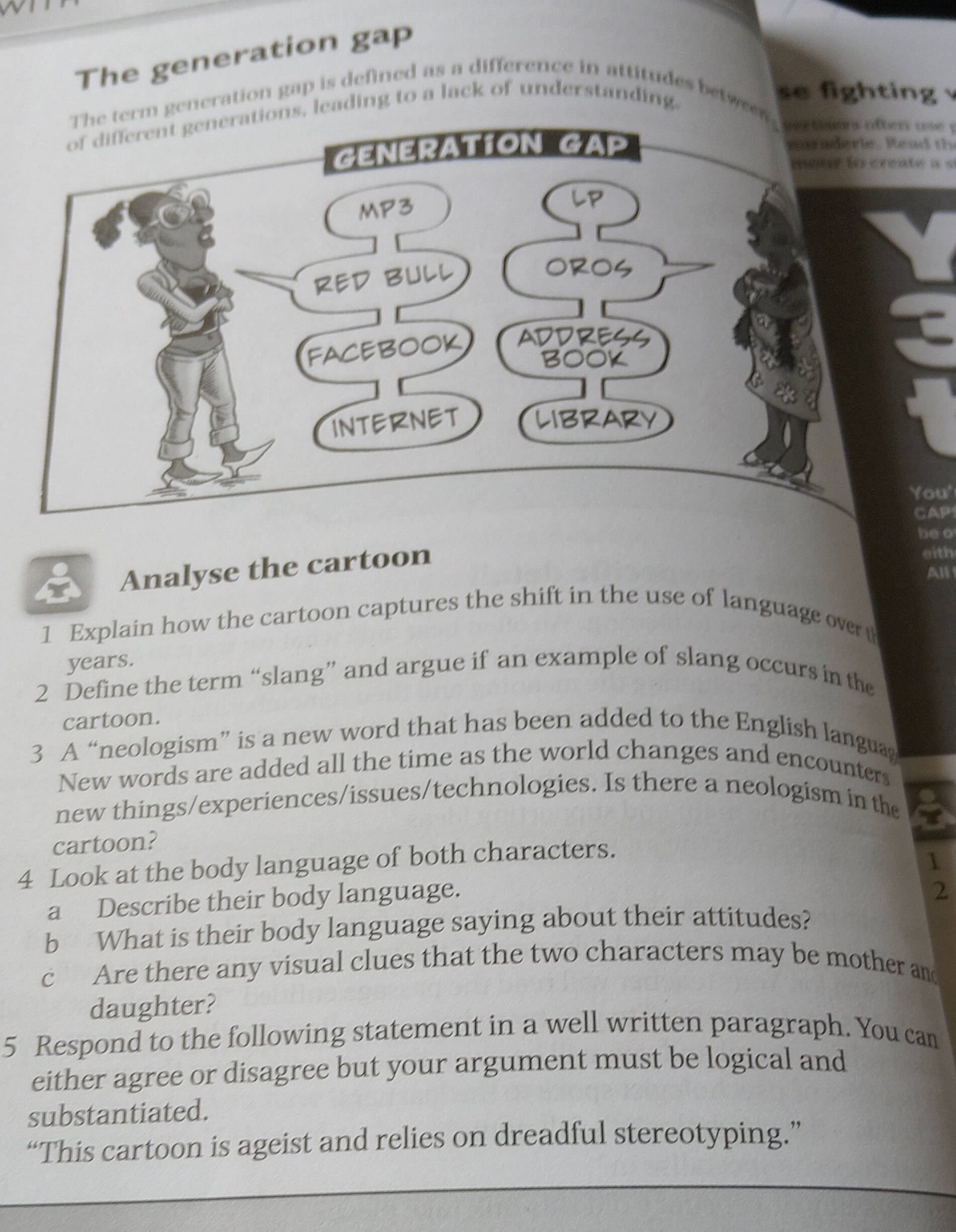 Analyse the cartoon 1 Explain how the | StudyX