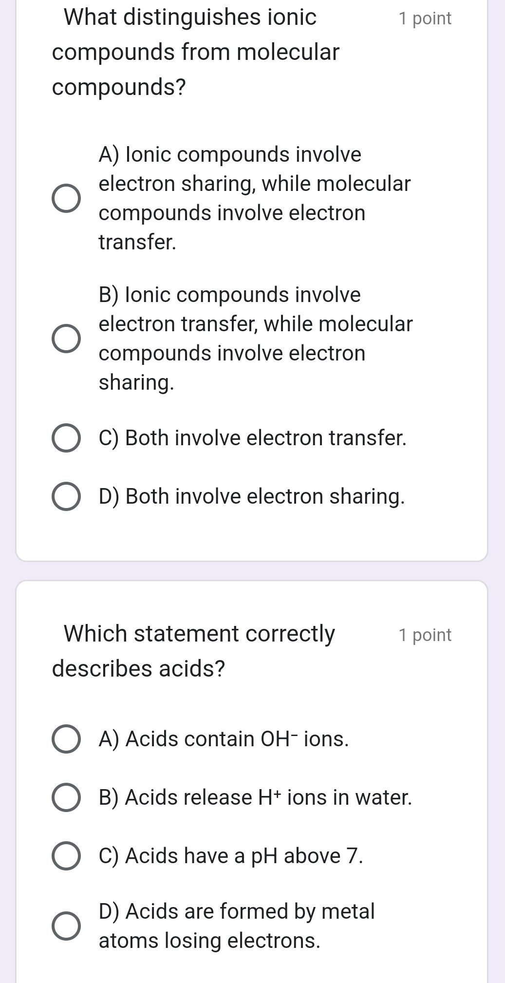 What distinguishes ionic compounds from | StudyX
