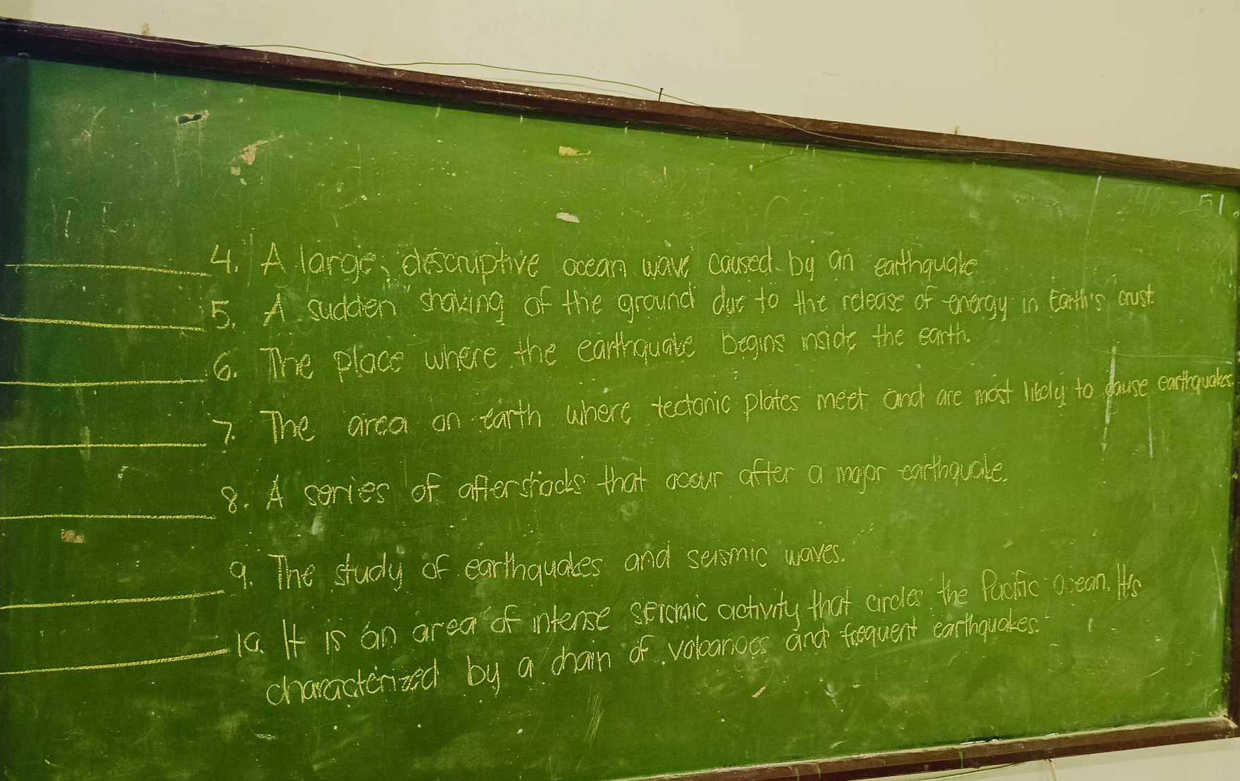 4 A large destructive ocean wave caused by | StudyX