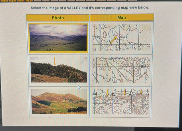 Select the image of a VALLEY and its