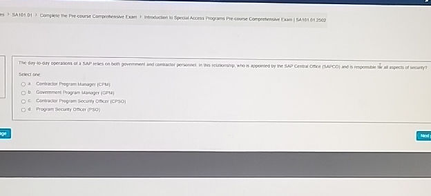 The day-to-day operations of a SAP relies on | StudyX