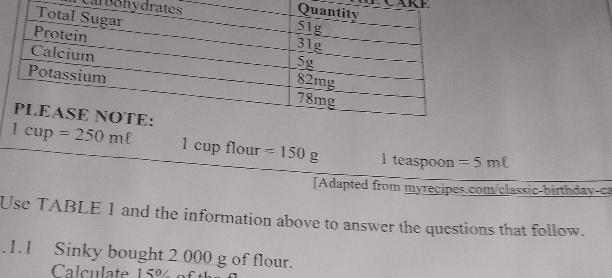 Use TABLE 1 and the information above to | StudyX
