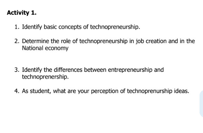 Activity 1 1 Identify basic concepts of | StudyX