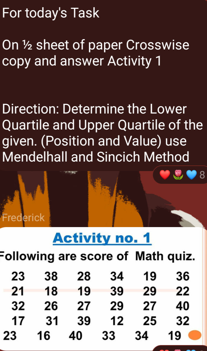 Direction Determine the Lower Quartile and | StudyX