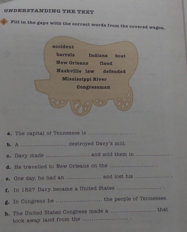 Fill in the gaps with the correct words from | StudyX