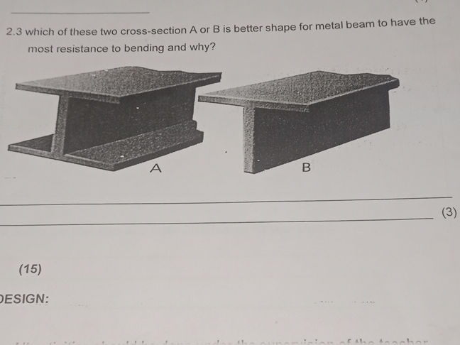 23 which of these two cross-section A or B | StudyX