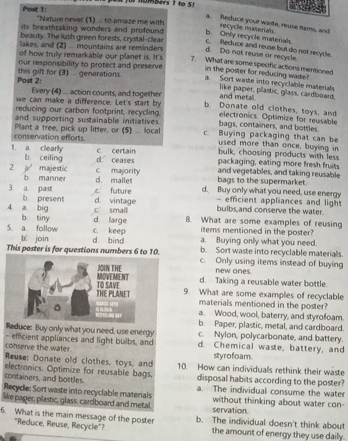 6. What is the main message of the poster | StudyX