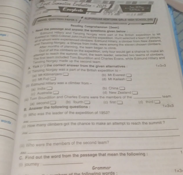 Read the passage and answer the questions | StudyX