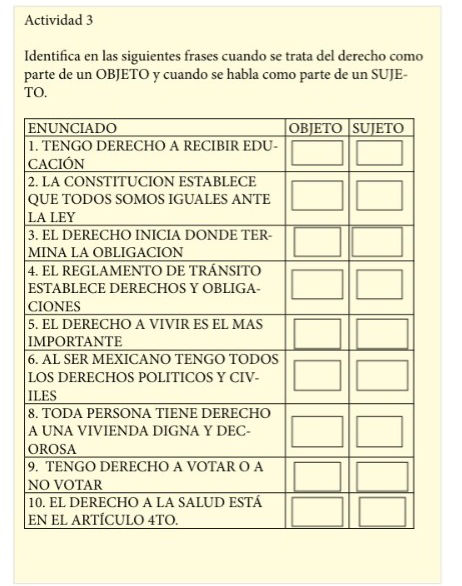 Actividad 3 Identifica en las siguientes | StudyX