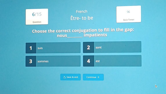 Choose the correct conjugation to fill in
