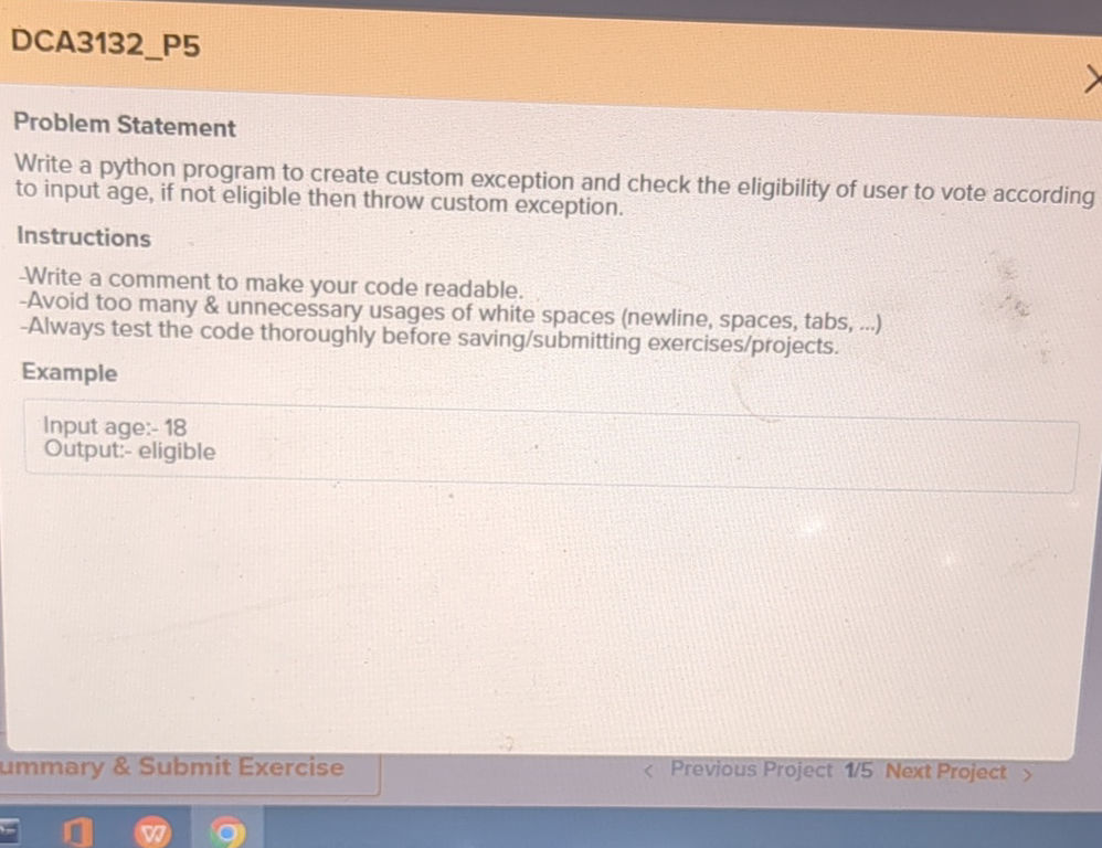 Write a python program to create custom | StudyX