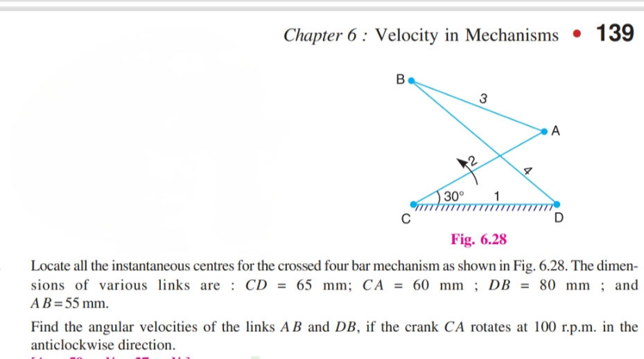 Chapter 6 Velocity in Mechanisms Locate all | StudyX