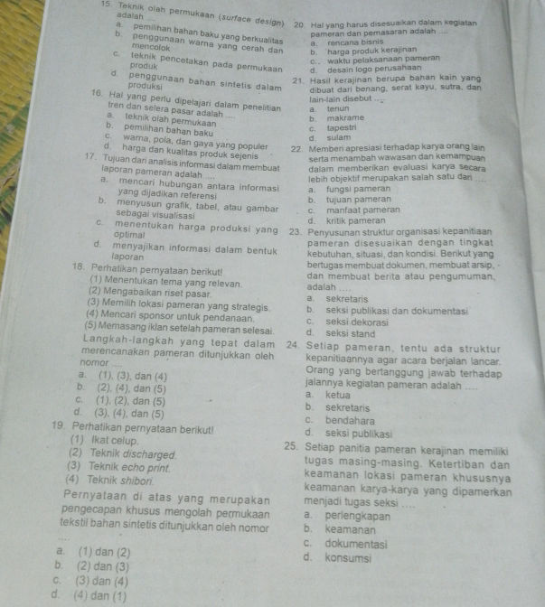 15 Teknik olah permukaan (surface design) | StudyX