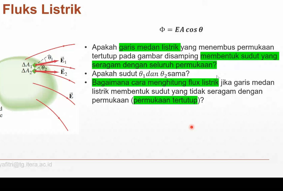 = EA Apakah garis medan listrik yang | StudyX