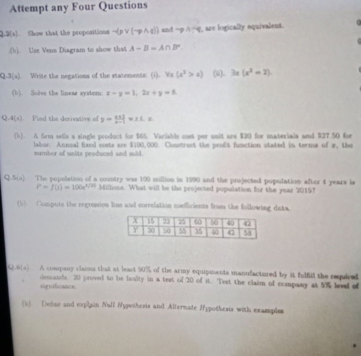 22(a) Show that the propositions (p (p q)) | StudyX