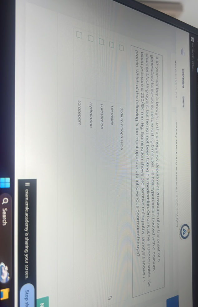 A 10-year-old boy is brought to the | StudyX