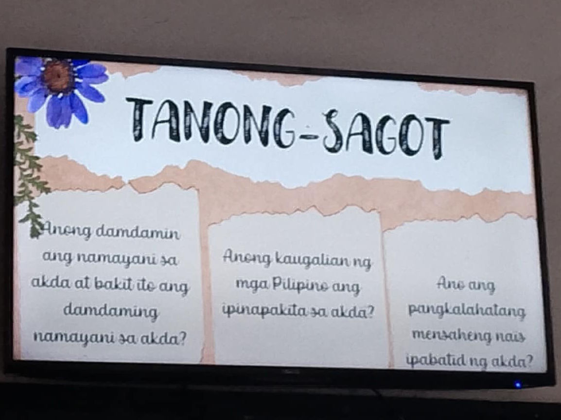 TANONG-SAGOT Anong damdamin ang namayani sa | StudyX
