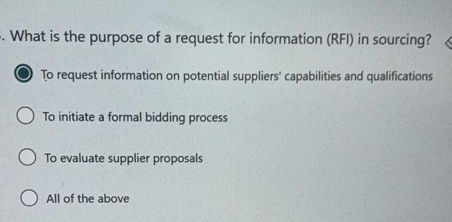 - What is the purpose of a request for | StudyX