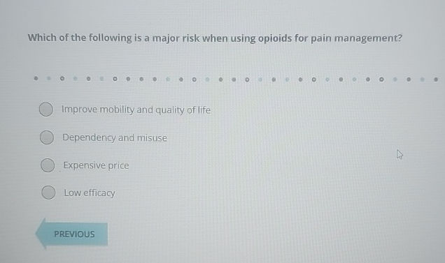 Which of the following is a major risk when | StudyX