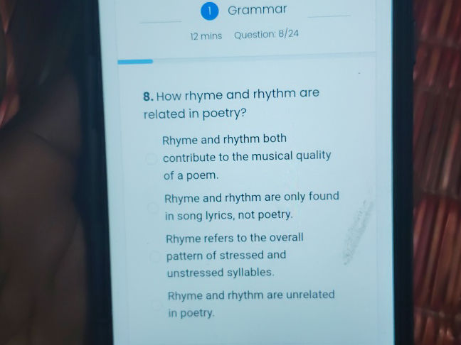 8. How rhyme and rhythm are related in | StudyX