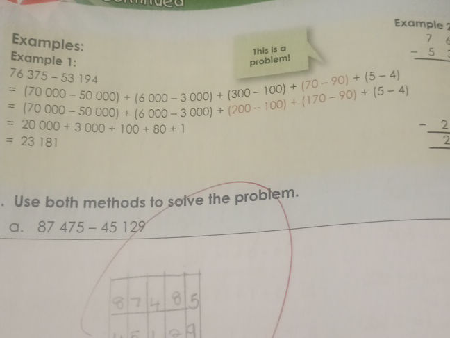 Use both methods to solve the problem a 87 | StudyX