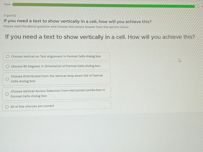 If you need a text to show vertically in a | StudyX