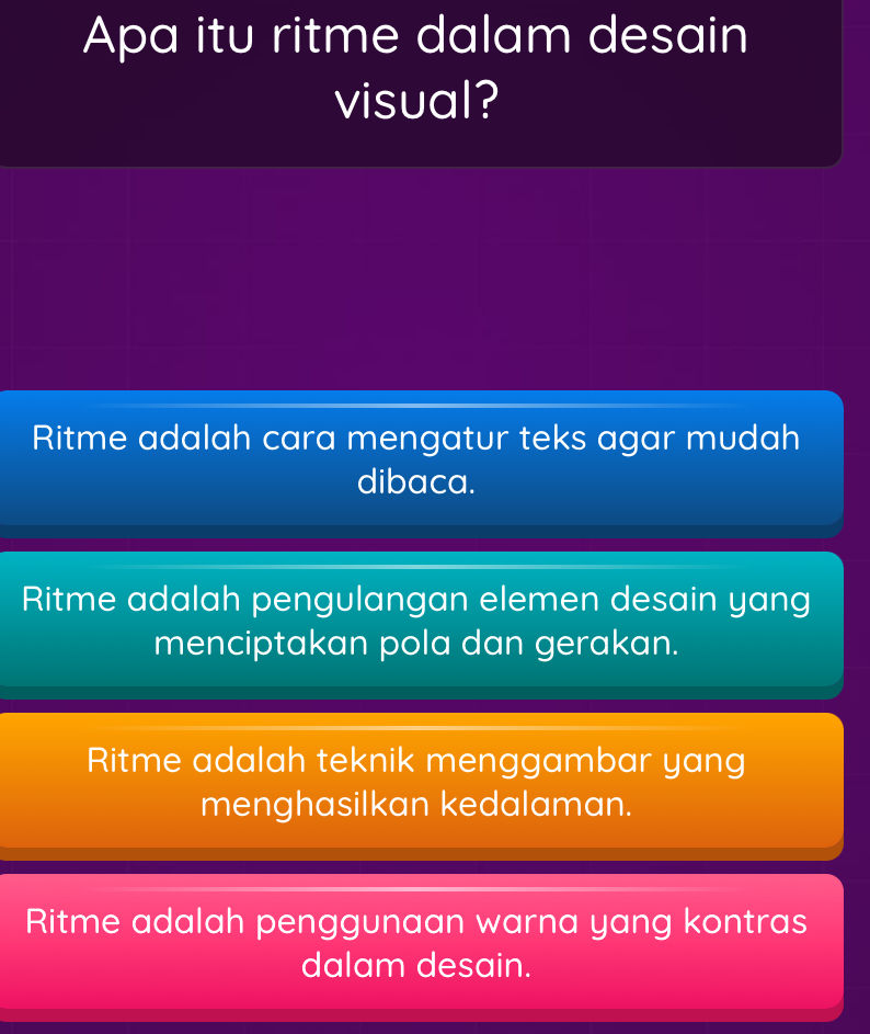 Apa itu ritme dalam desain visual Ritme | StudyX