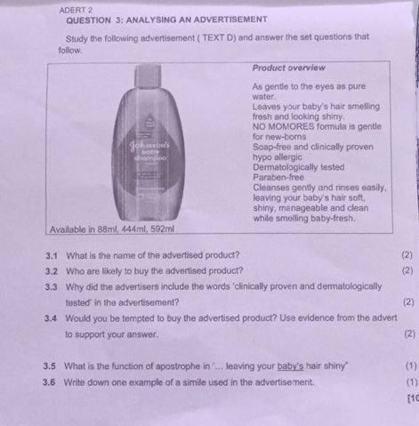 Study the following advertisement (TEXT D) | StudyX