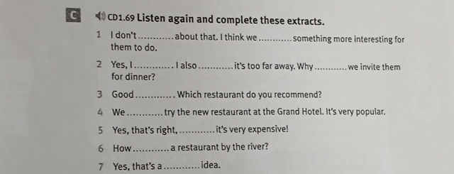 CD169 Listen again and complete these | StudyX