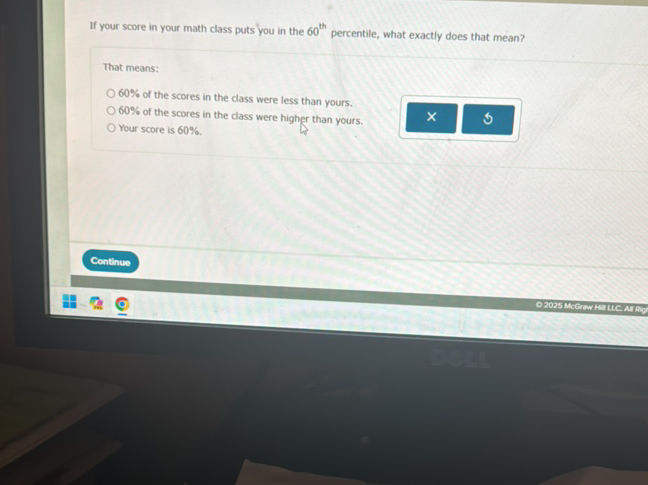 If your score in your math class puts you in | StudyX