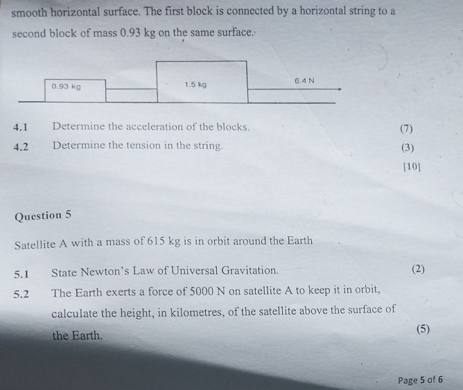 Determine the acceleration of the blocks. | StudyX