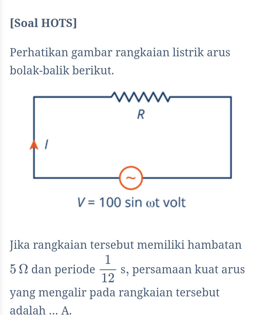 Perhatikan gambar rangkaian listrik arus | StudyX