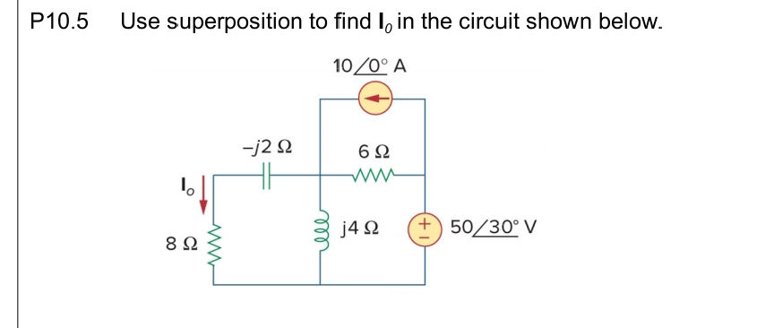 P105 Use superposition to find Io in the | StudyX