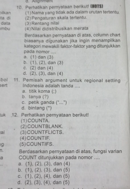 10 Perhatikan pernyataan berikut NOTS (1) | StudyX
