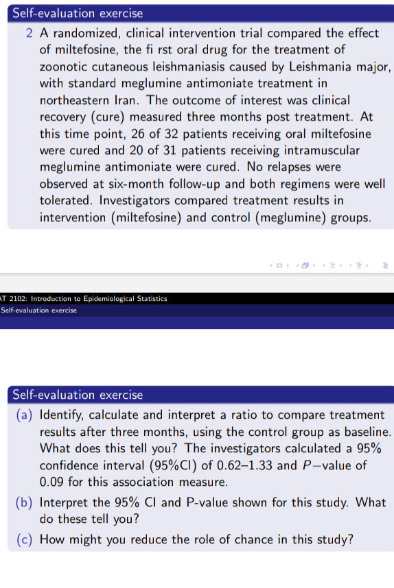 Self-evaluation exercise (a) Identify | StudyX