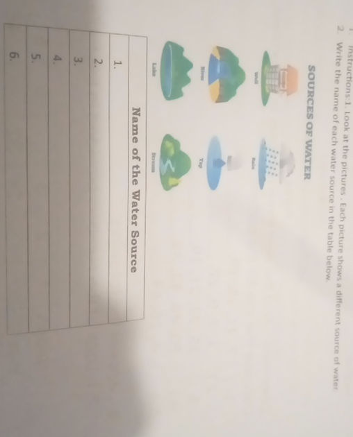 Instructions: 1. Look at the pictures. Each | StudyX